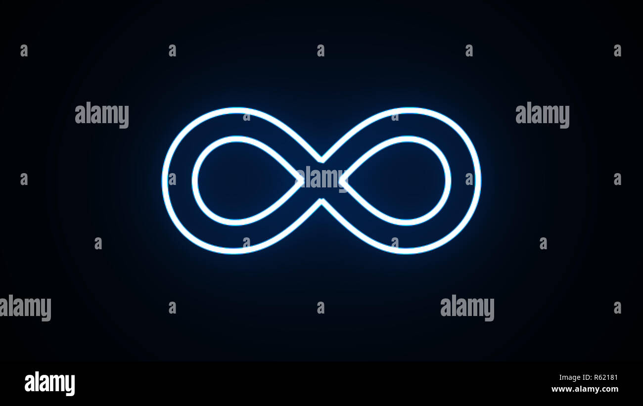 Abstract background infinity sign Stock Photo - Alamy