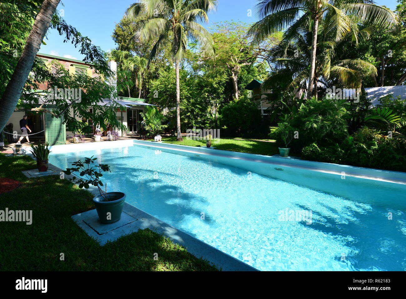 The swimming pool at Earnest Hemingway's home Stock Photo - Alamy