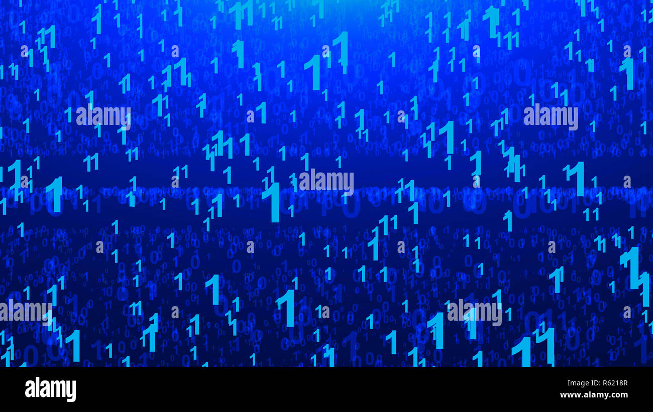Abstract background with digital numbers Stock Photo - Alamy