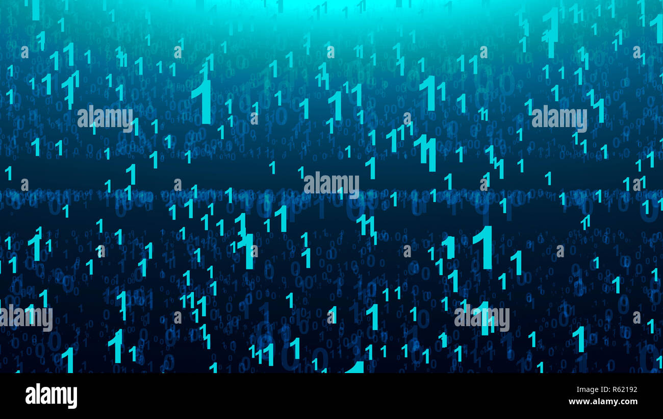 Abstract background with digital numbers Stock Photo - Alamy