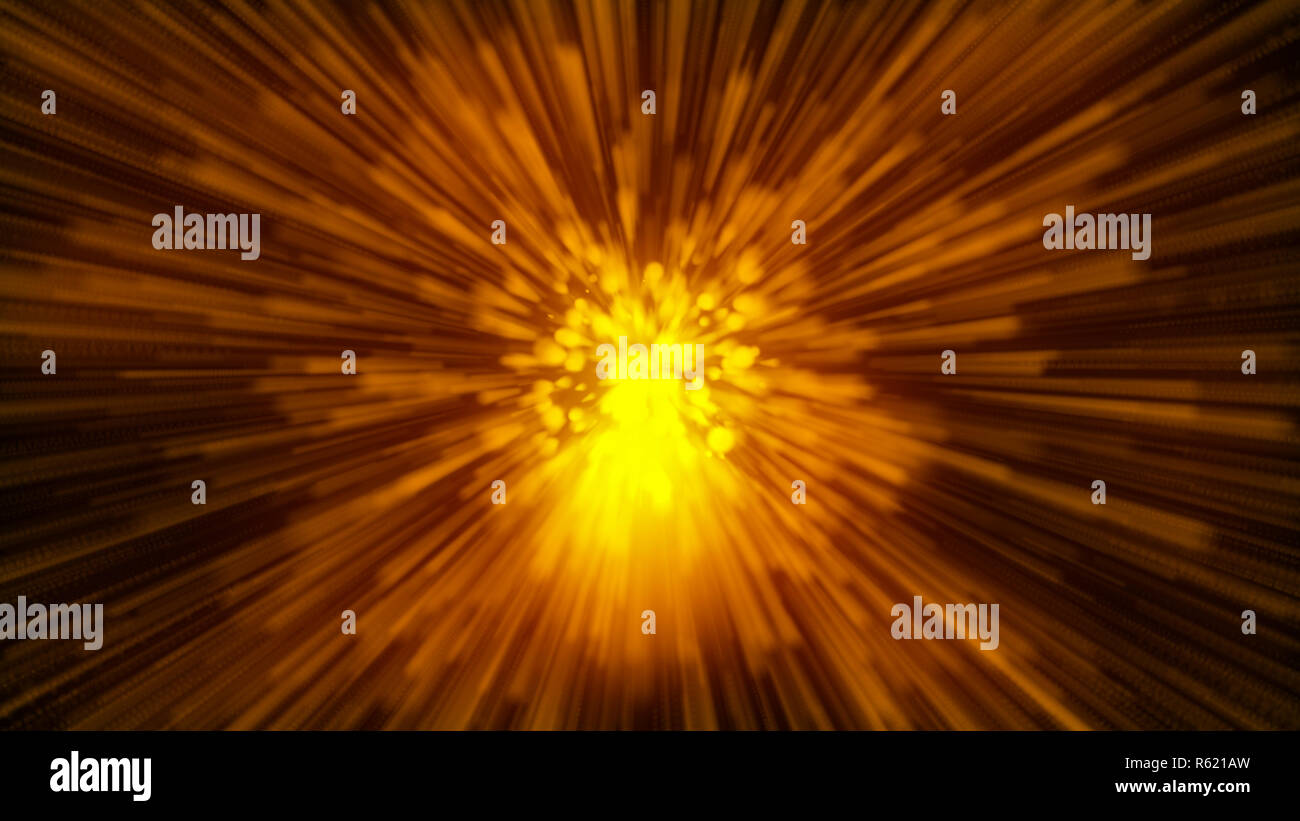 Particle or space traveling. Particle zoom background Stock Photo - Alamy