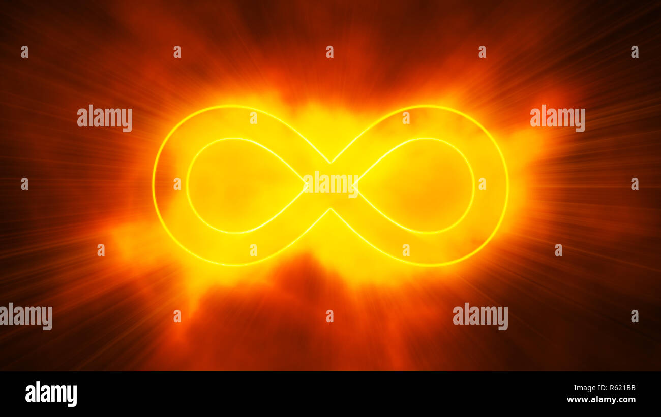 Abstract background infinity sign Stock Photo - Alamy