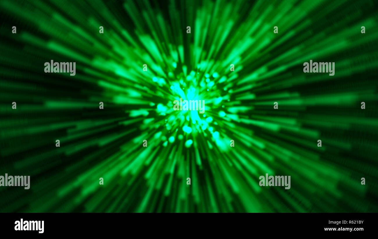 Particle or space traveling. Particle zoom background Stock Photo - Alamy