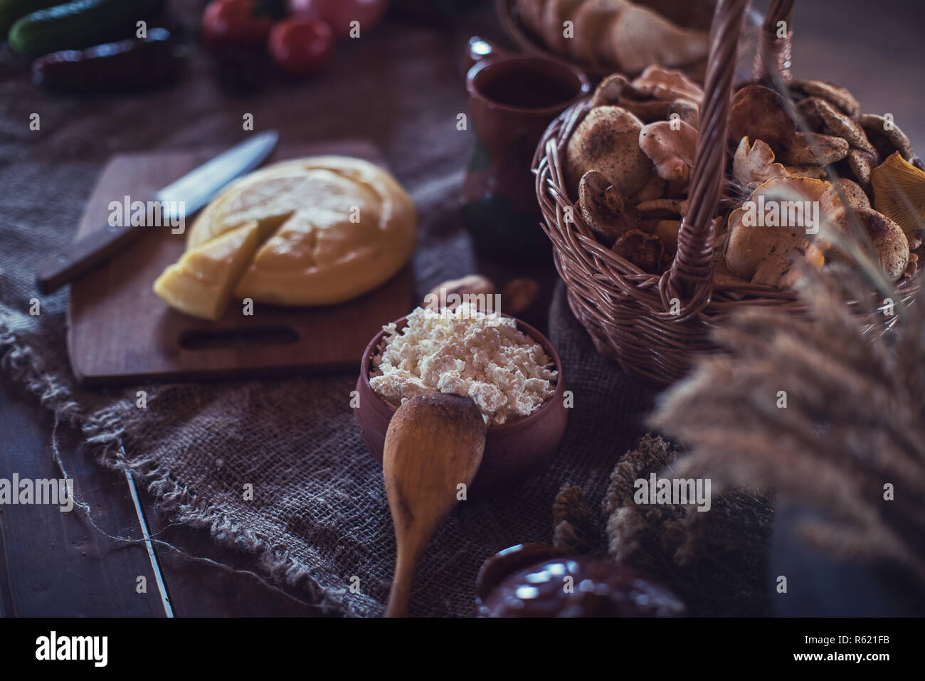 Organic domestic food Stock Photo - Alamy