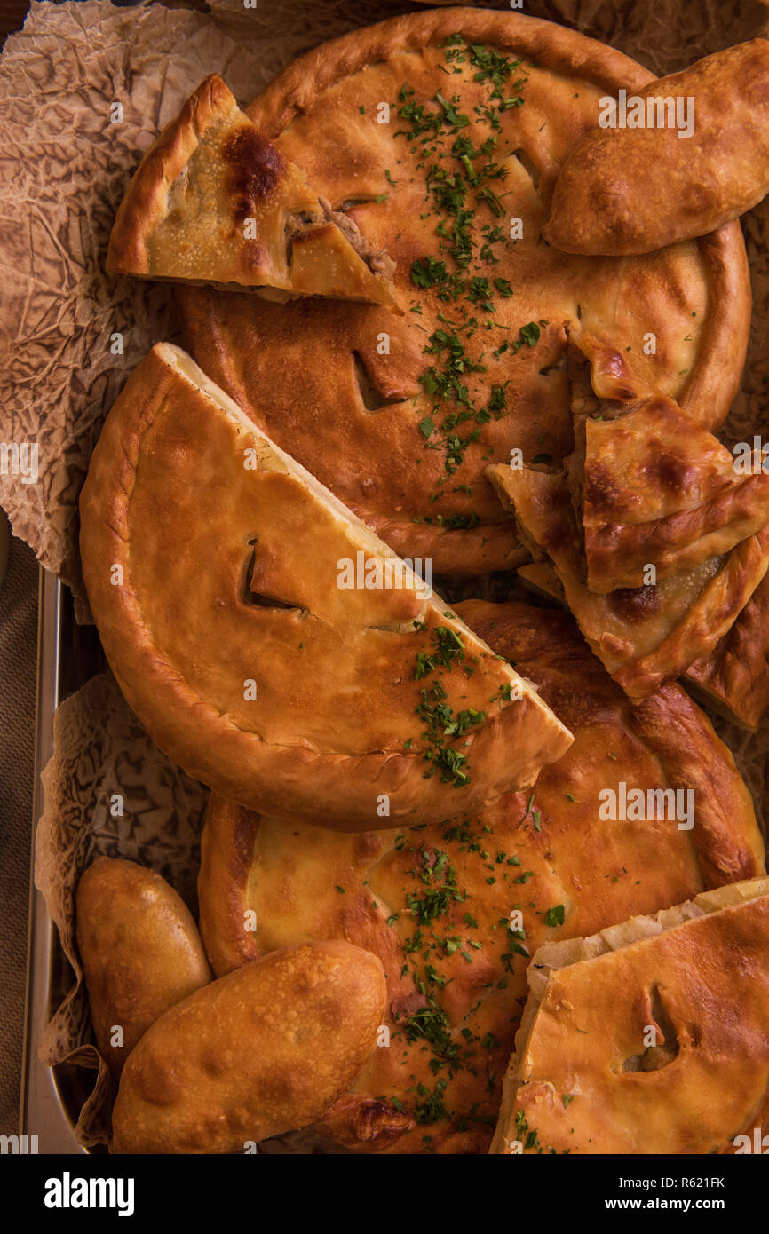 Different pies composition Stock Photo - Alamy