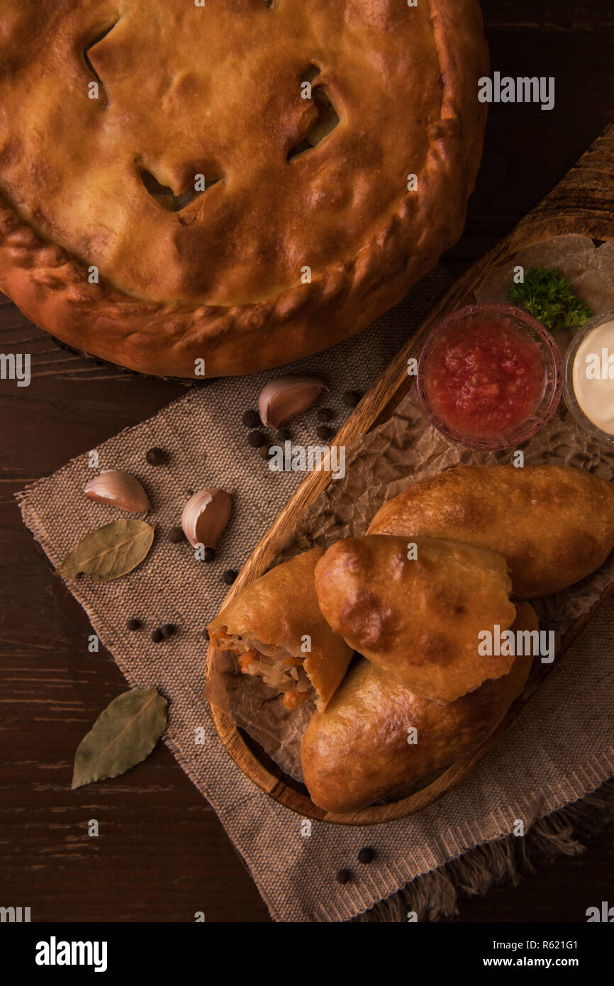 Different pies composition Stock Photo - Alamy