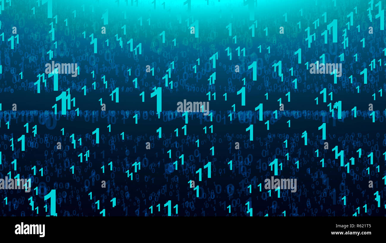 Abstract background with digital numbers Stock Photo - Alamy