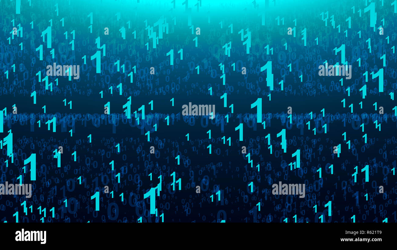Abstract background with digital numbers Stock Photo - Alamy