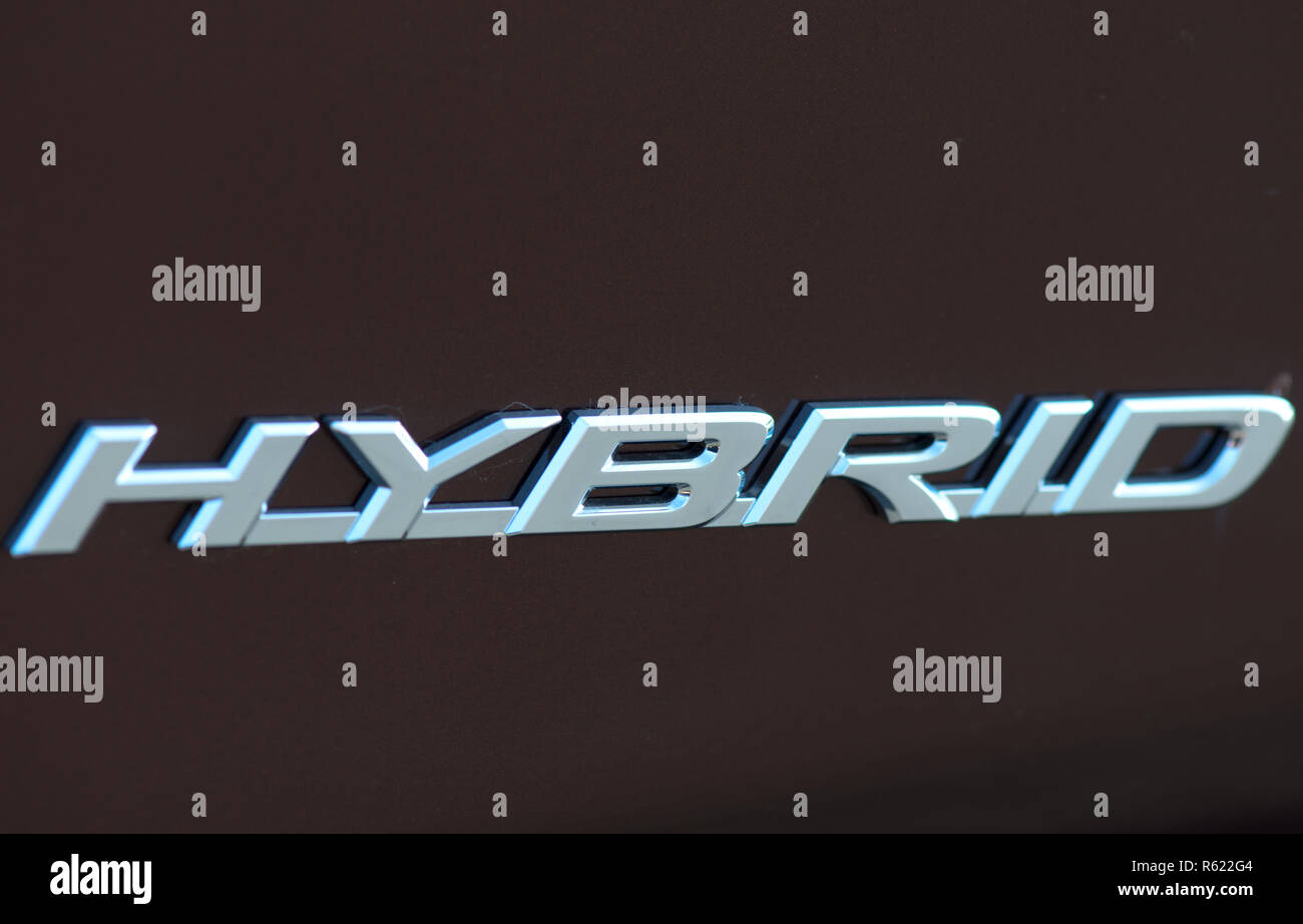 Hybrid car logo hi-res stock photography and images - Alamy