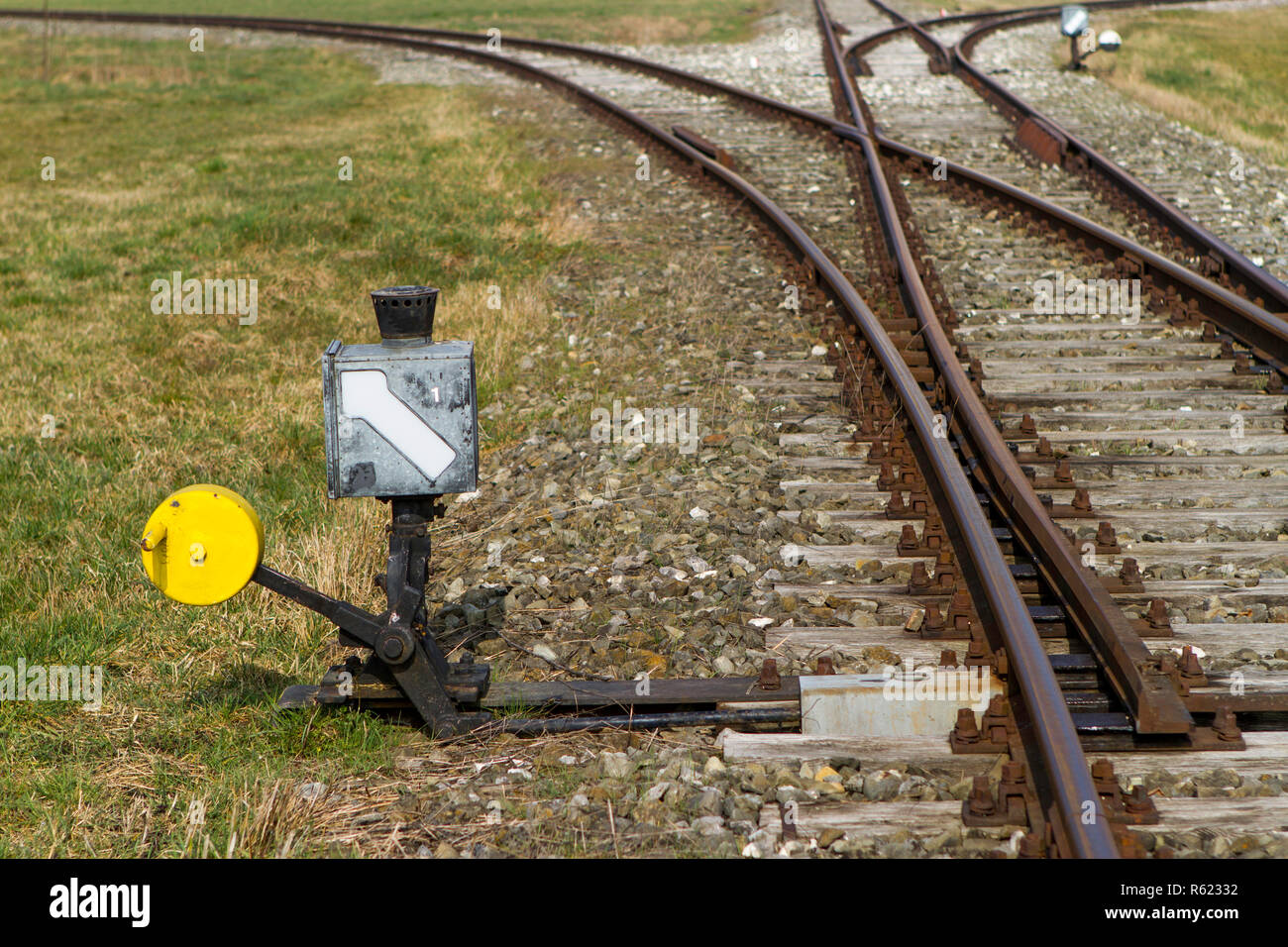 Train rail lever hi-res stock photography and images - Alamy
