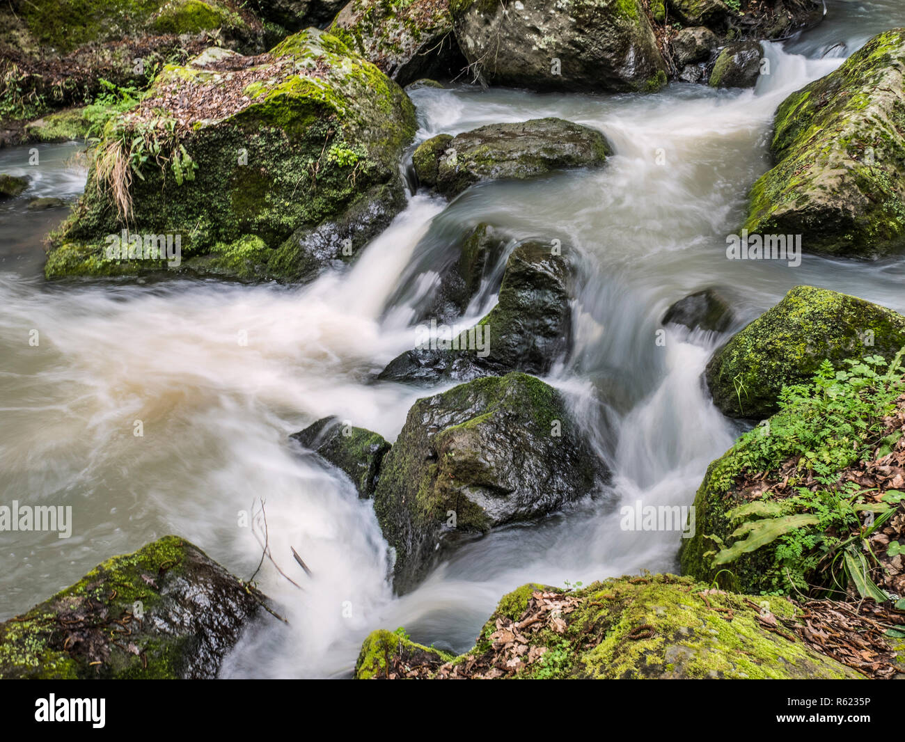 Europe, Italy, Lazio, Mazzano Romano, Waterfalls of Monte Gelato Stock ...