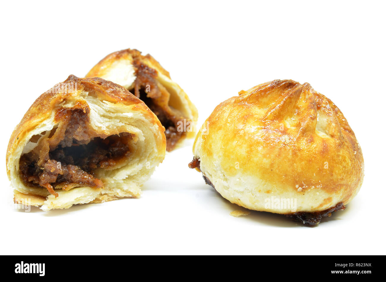 Crispy BBQ roasted chicken buns Stock Photo - Alamy
