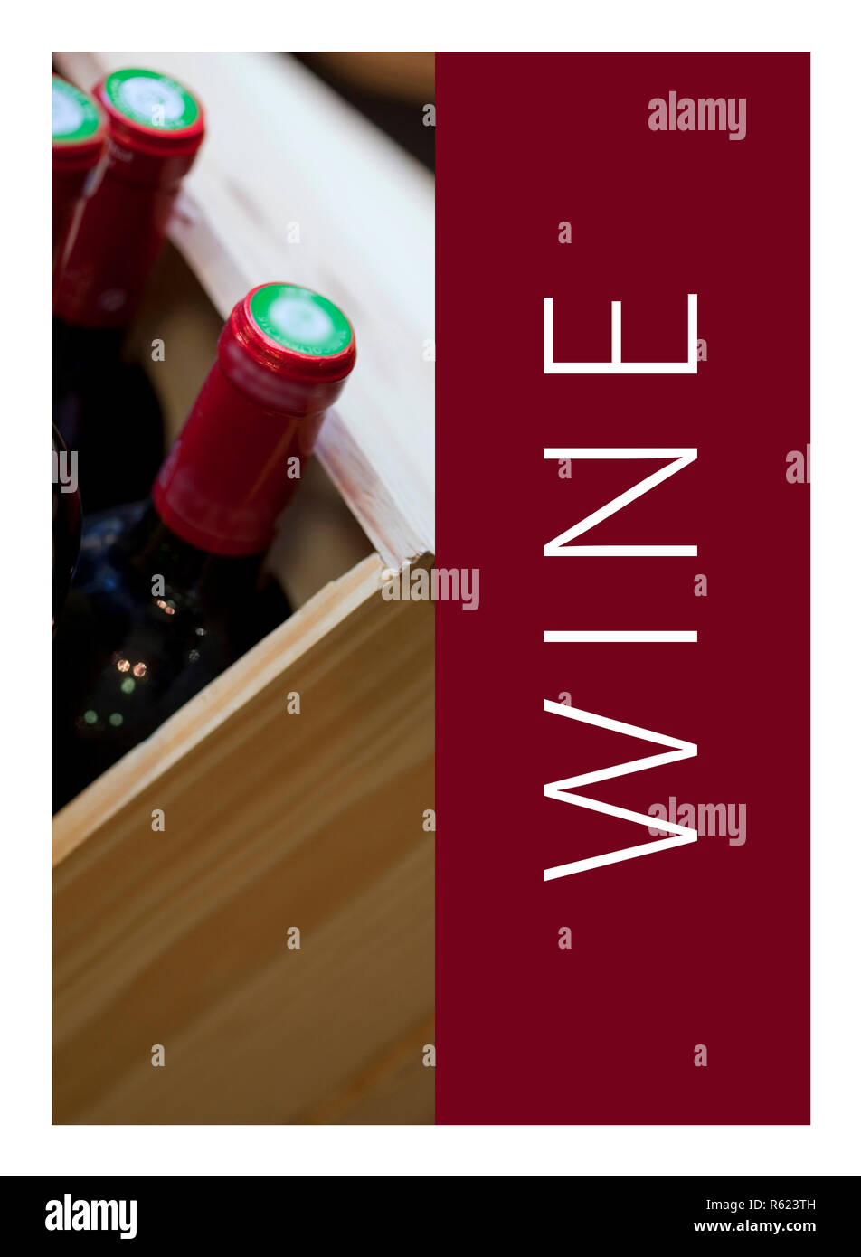 Wine list layout Stock Photo - Alamy