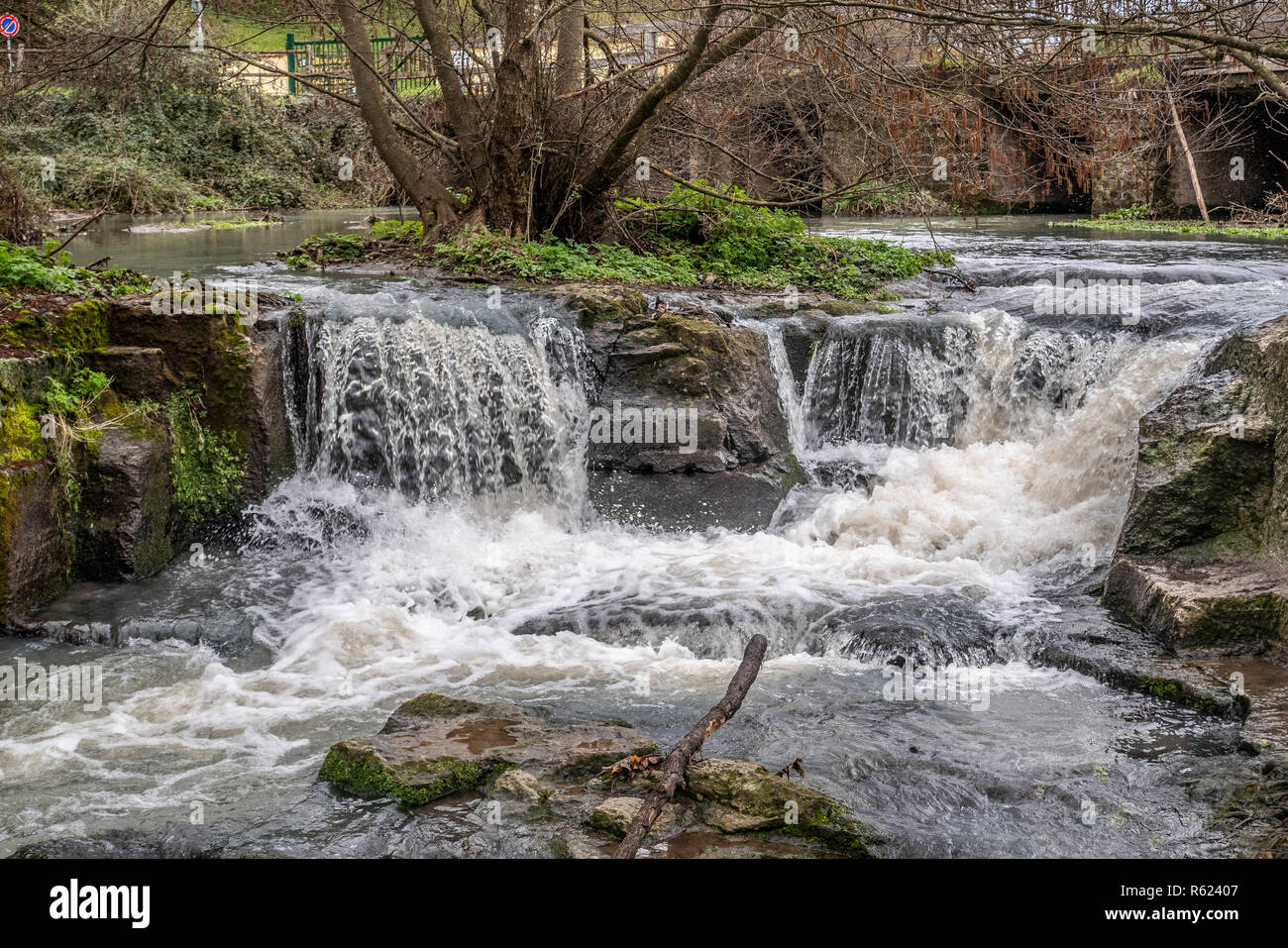 Europe, Italy, Lazio, Mazzano Romano, Waterfalls of Monte Gelato Stock ...