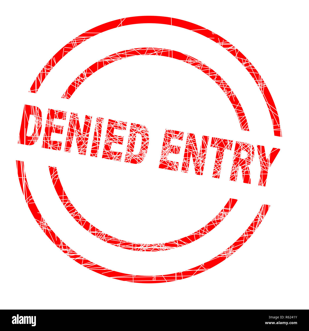Denied Entry Ink Stamp Stock Photo - Alamy