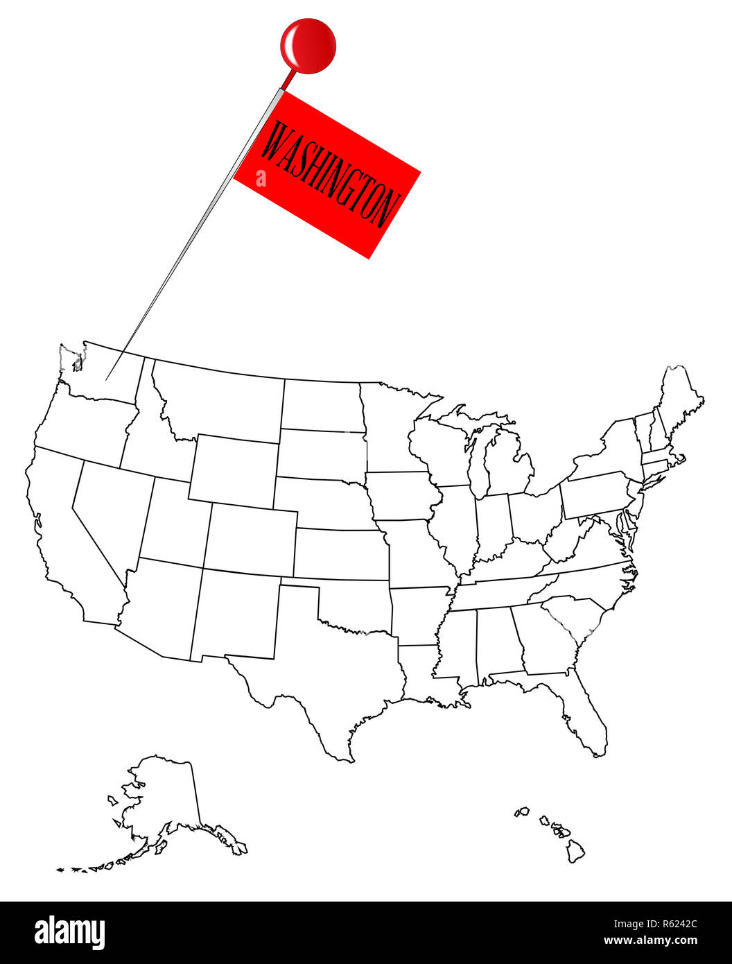 Pin washington Cut Out Stock Images & Pictures - Alamy