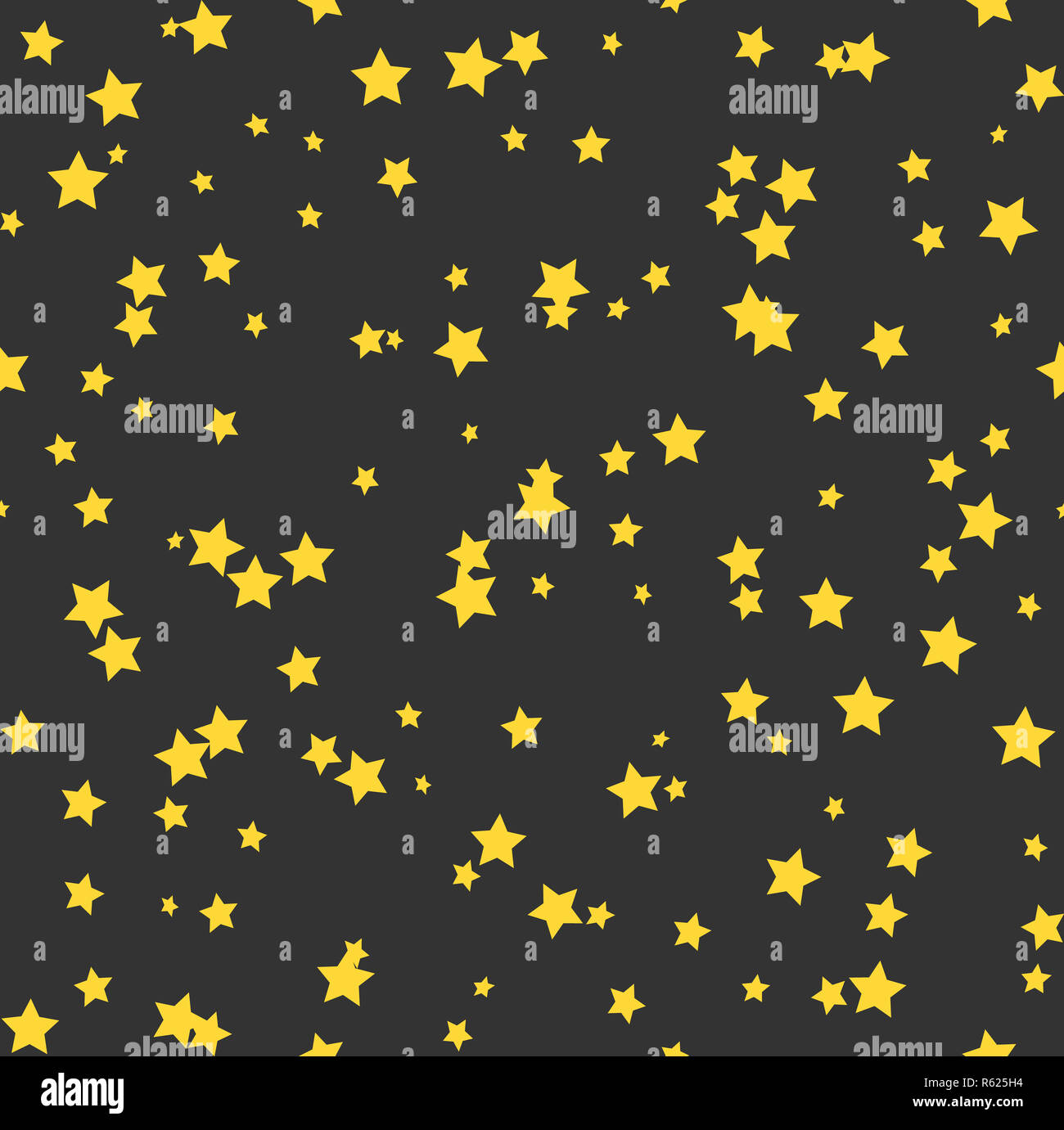 Nice cartoon star pattern with different stars icons on dark background ...