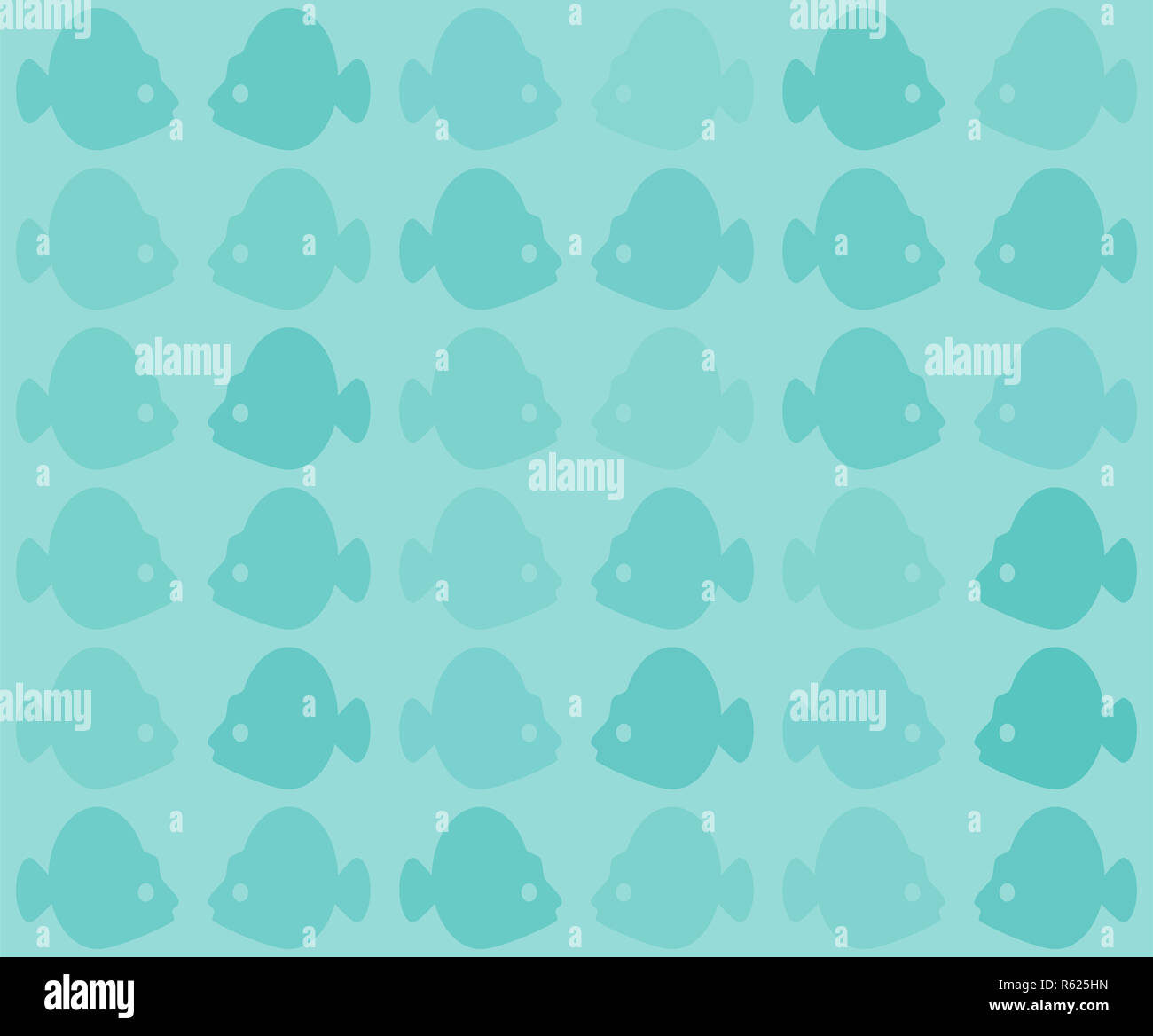Vector seamless colorful fish pattern with tropical fish in different ...