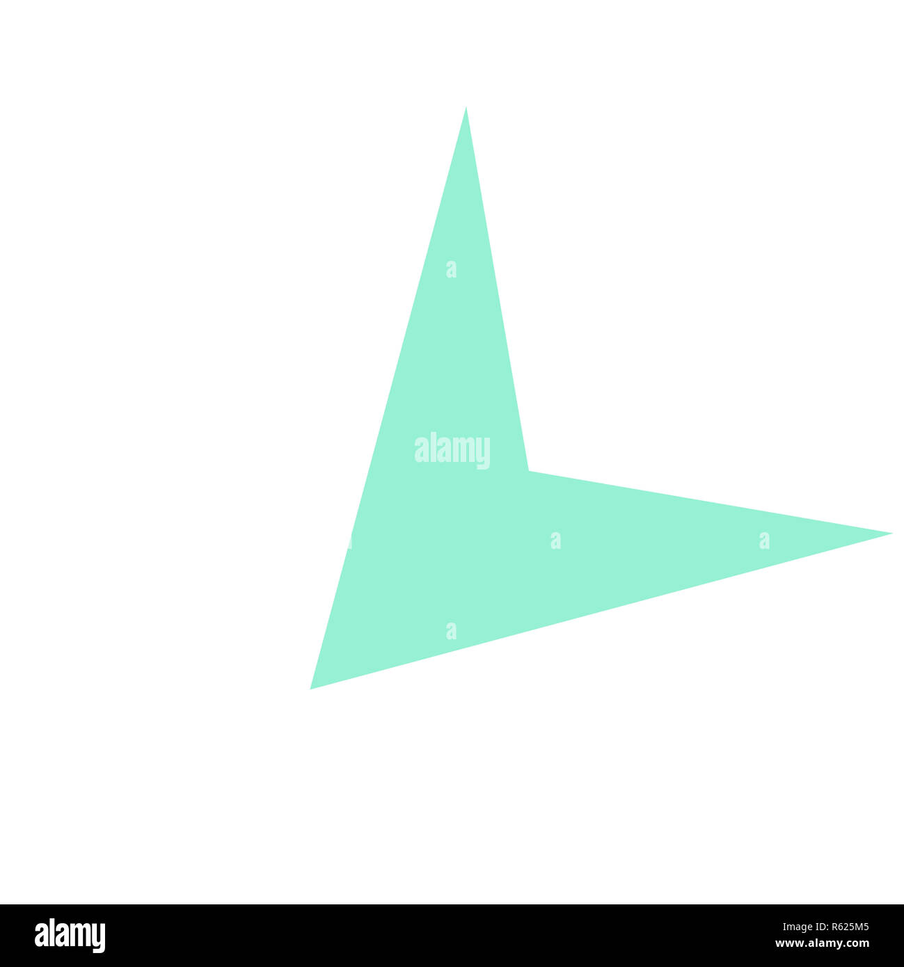 Pointer, arrow in modern flat style. Arrow button isolated on white ...