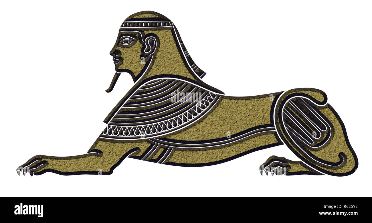 Sphinx - mythical creature of ancient Egypt Stock Photo - Alamy