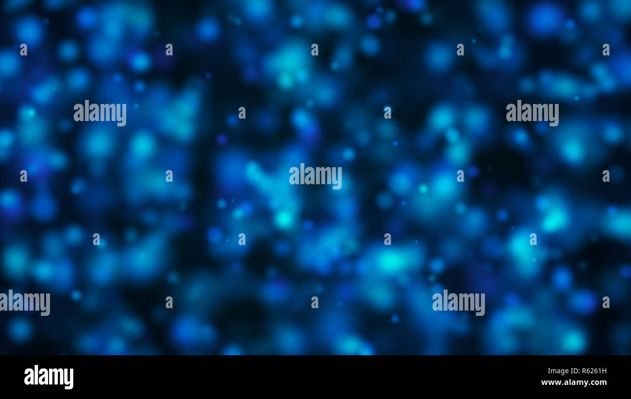 Blue Bokeh background. Digital illustration Stock Photo - Alamy