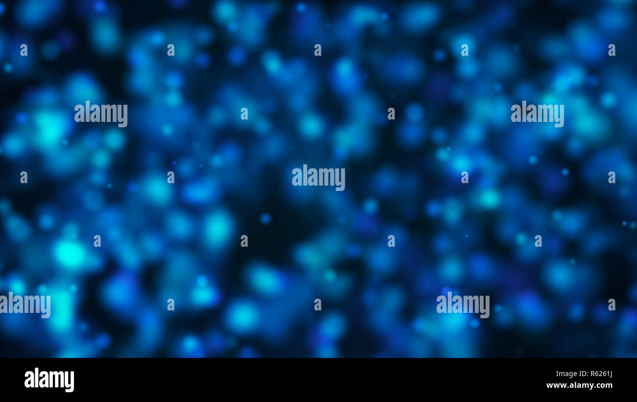 Blue Bokeh background. Digital illustration Stock Photo - Alamy