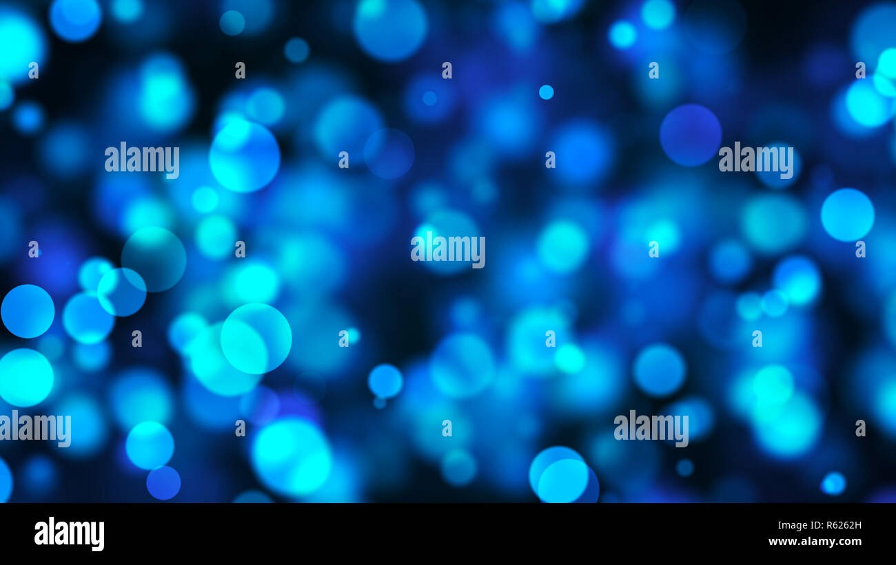 Blue Bokeh background. Digital illustration Stock Photo - Alamy