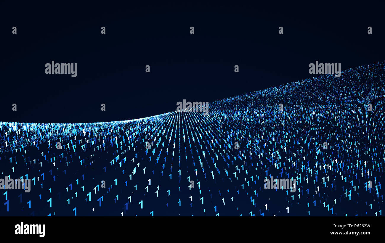 Binary Code Background. Digital illustration Stock Photo - Alamy
