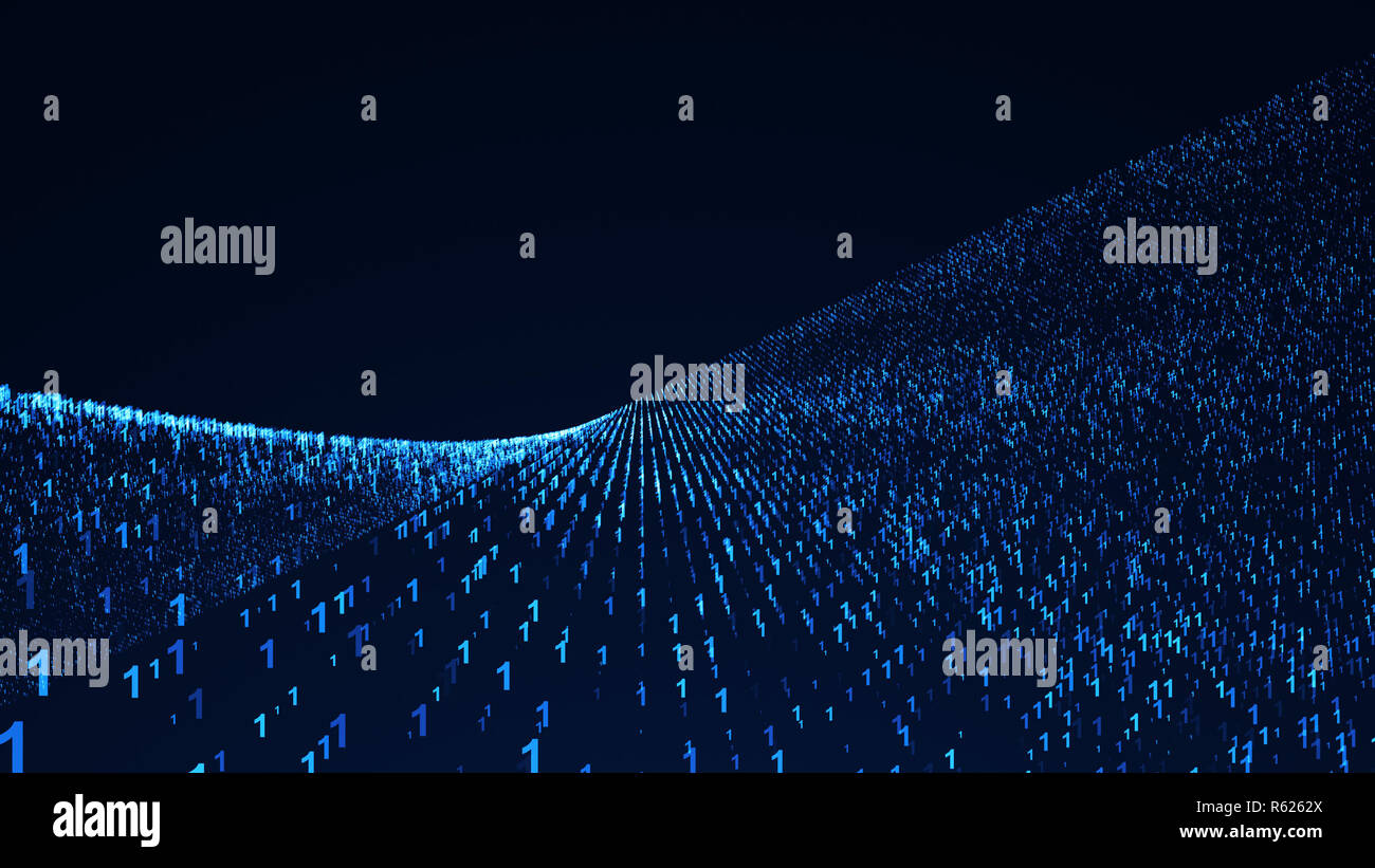 Binary Code Background. Digital illustration Stock Photo - Alamy