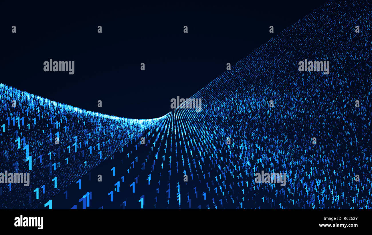 Binary Code Background. Digital illustration Stock Photo - Alamy