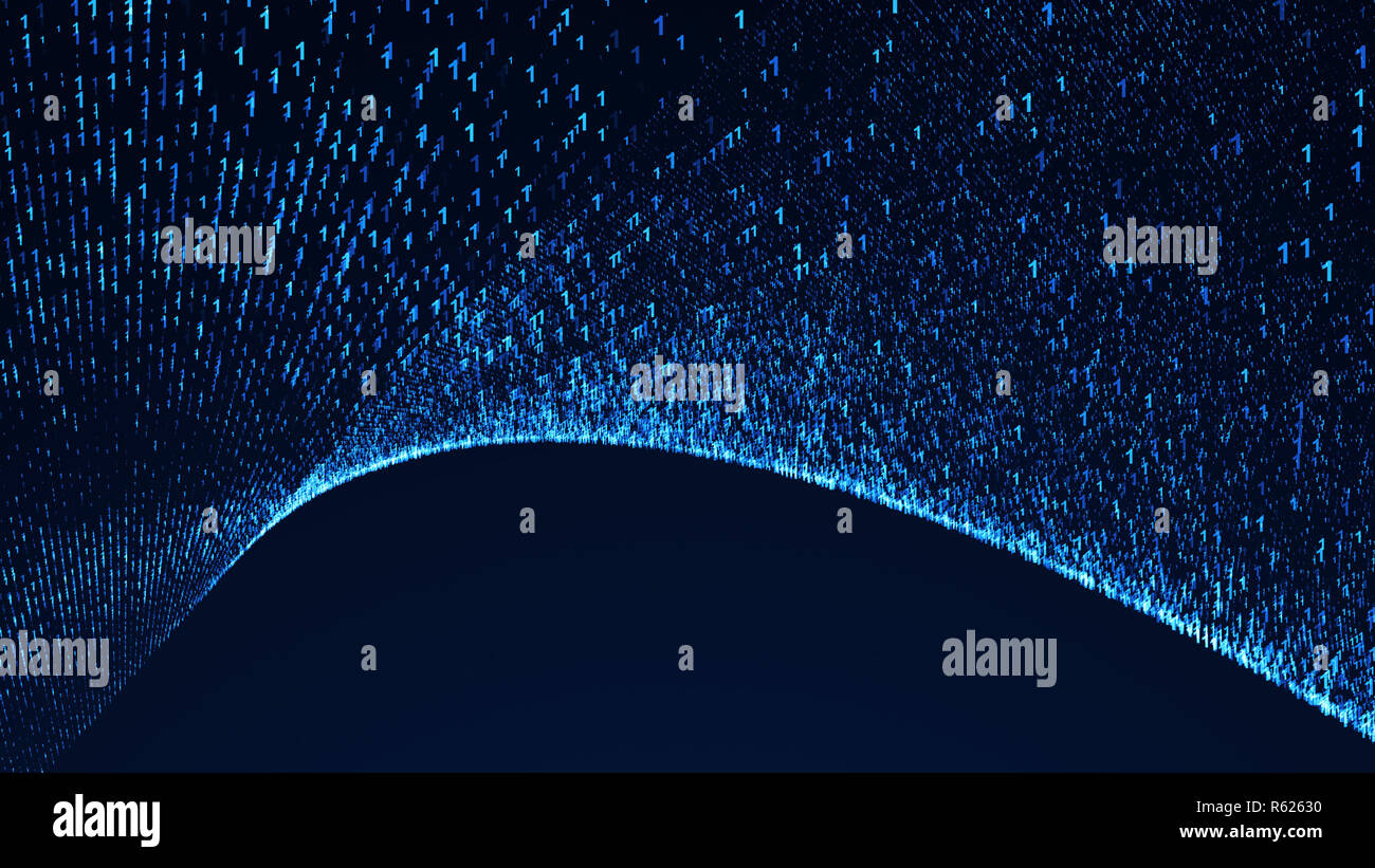 Binary Code Background. Digital illustration Stock Photo - Alamy