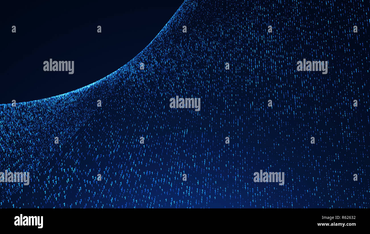 Binary Code Background. Digital illustration Stock Photo - Alamy