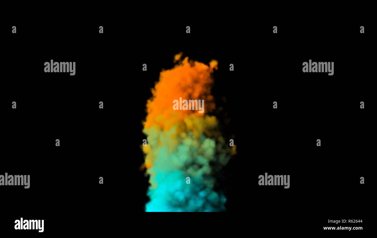 Cg of colorful smoke. Digital illustration. 3d rendering Stock Photo ...