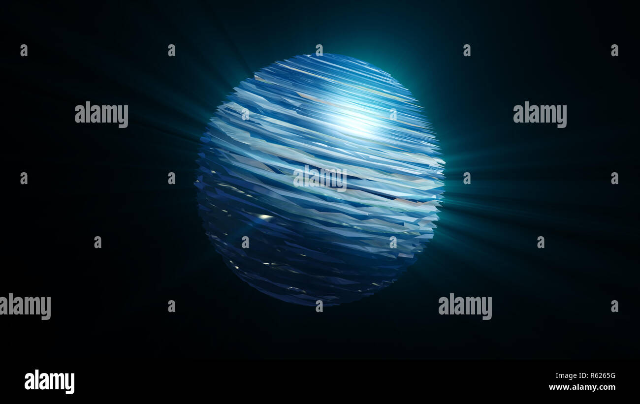 Abstract swirl sphere with shine effect Stock Photo - Alamy