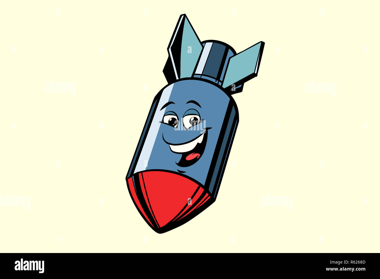 Cartoon bomb face hi-res stock photography and images - Alamy
