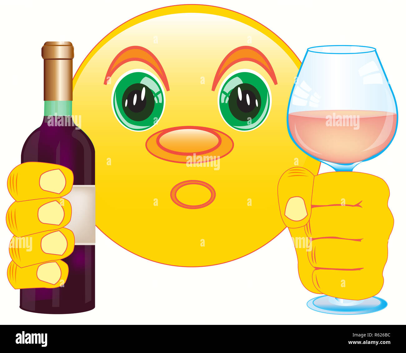 Wine Drinking Smiley