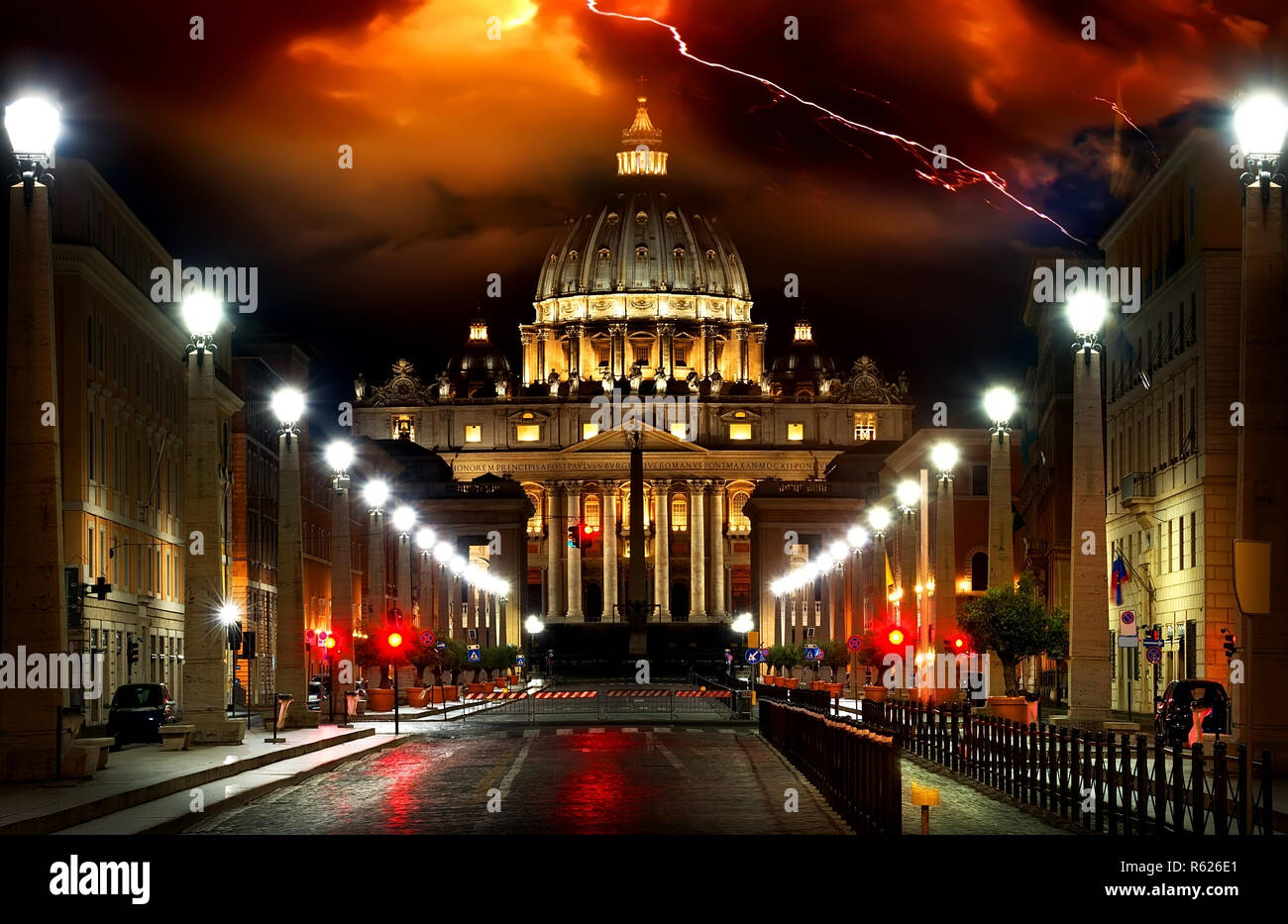 Storm over the Vatican Stock Photo - Alamy