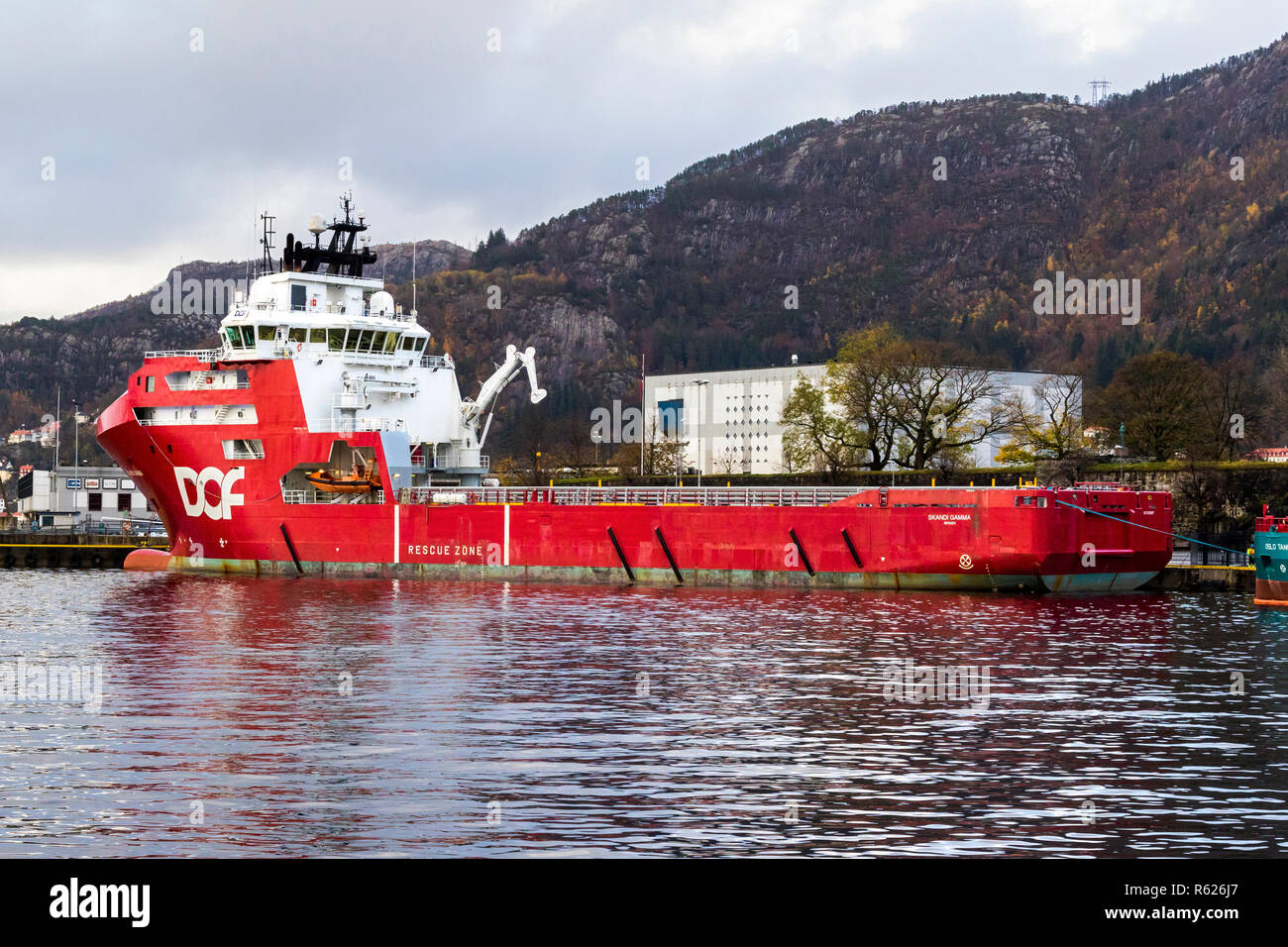 Offshore Platform supply vessel (PSV) Skandi Gamma in the port of ...