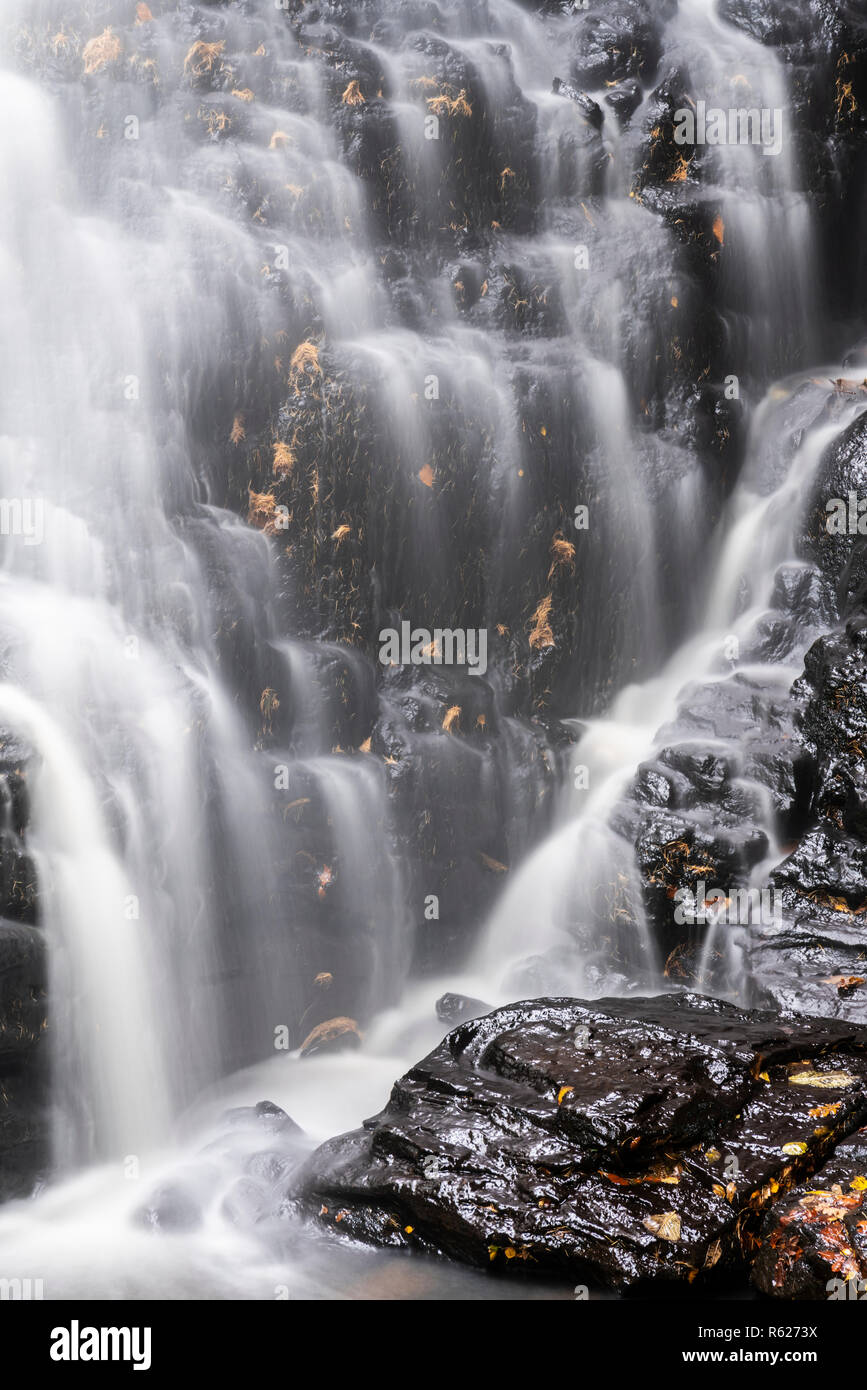 Hareshaw linn waterfall bellingham northumberland hi-res stock ...