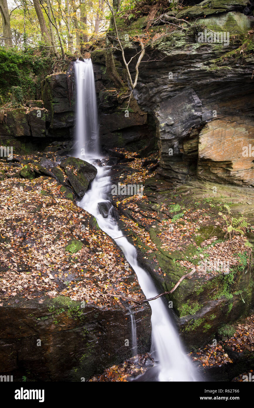 Lumsdale waterfall matlock hi-res stock photography and images - Alamy