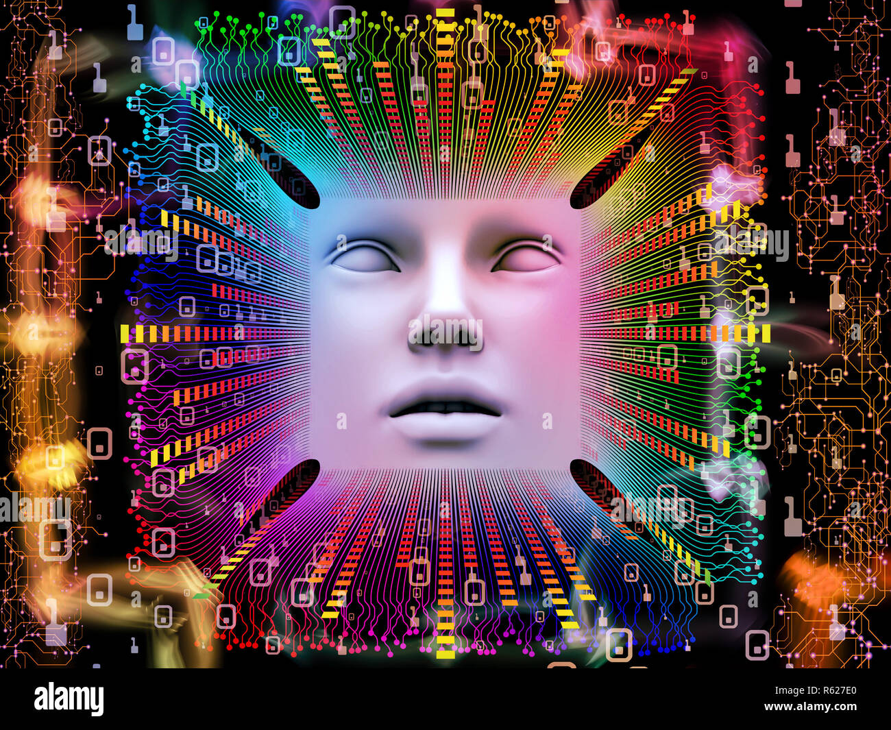 Lights of Super Human AI Stock Photo - Alamy