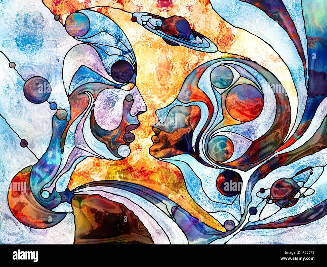 Complex Color Division Stock Photo - Alamy