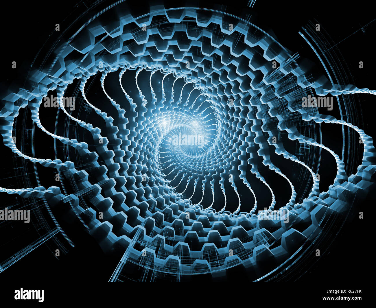 Computing Radial Fractal Texture Stock Photo - Alamy