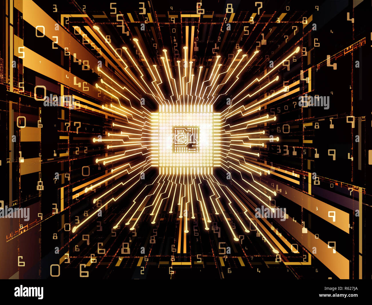 Memories of Computer CPU Stock Photo - Alamy