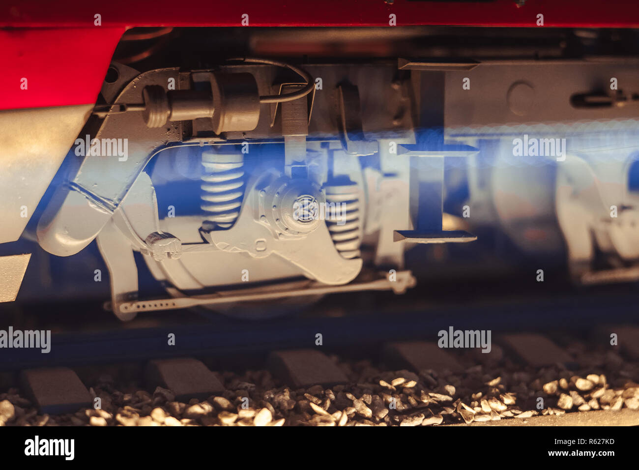 Car diesel train, toy Soviet locomotive Stock Photo - Alamy