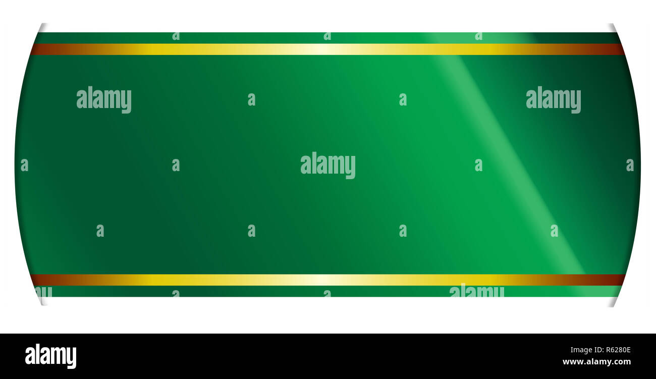 Green And Gold Ribbon Banner Stock Photo - Alamy