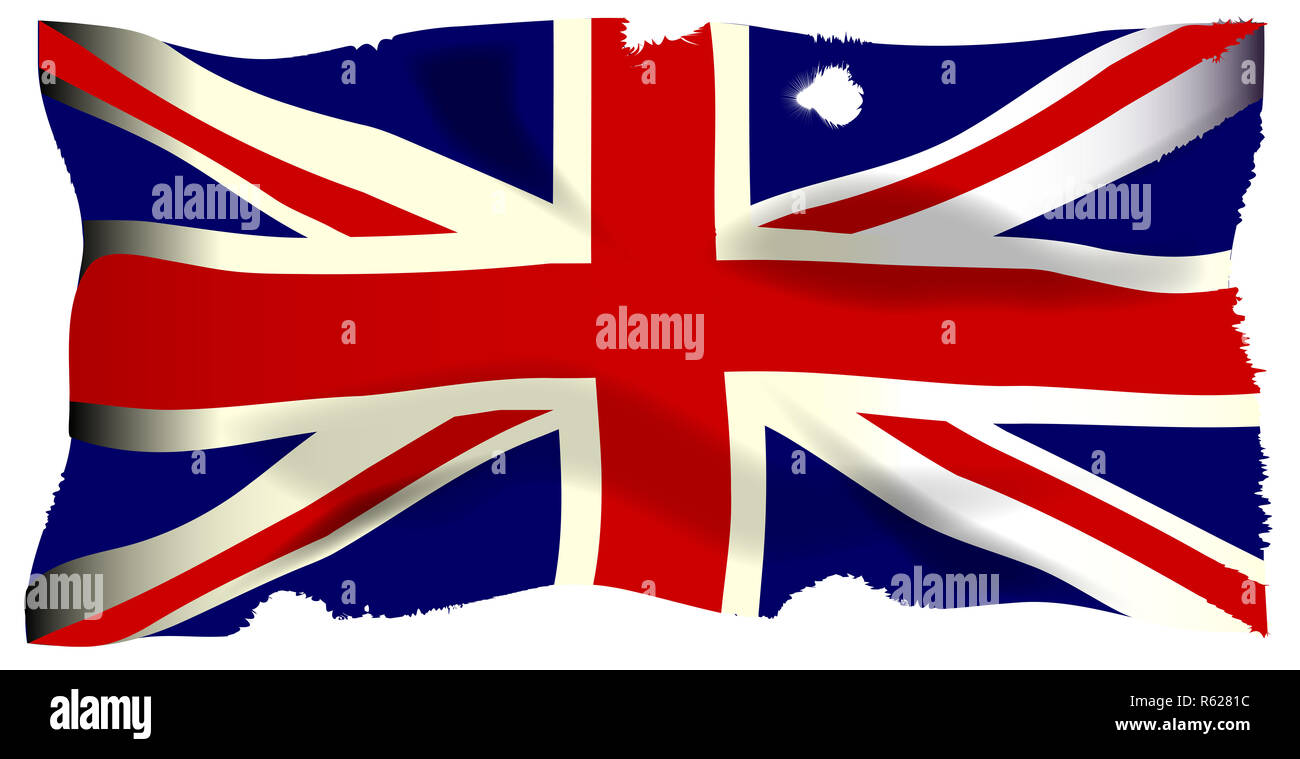 Battle damaged union jack hi-res stock photography and images - Alamy