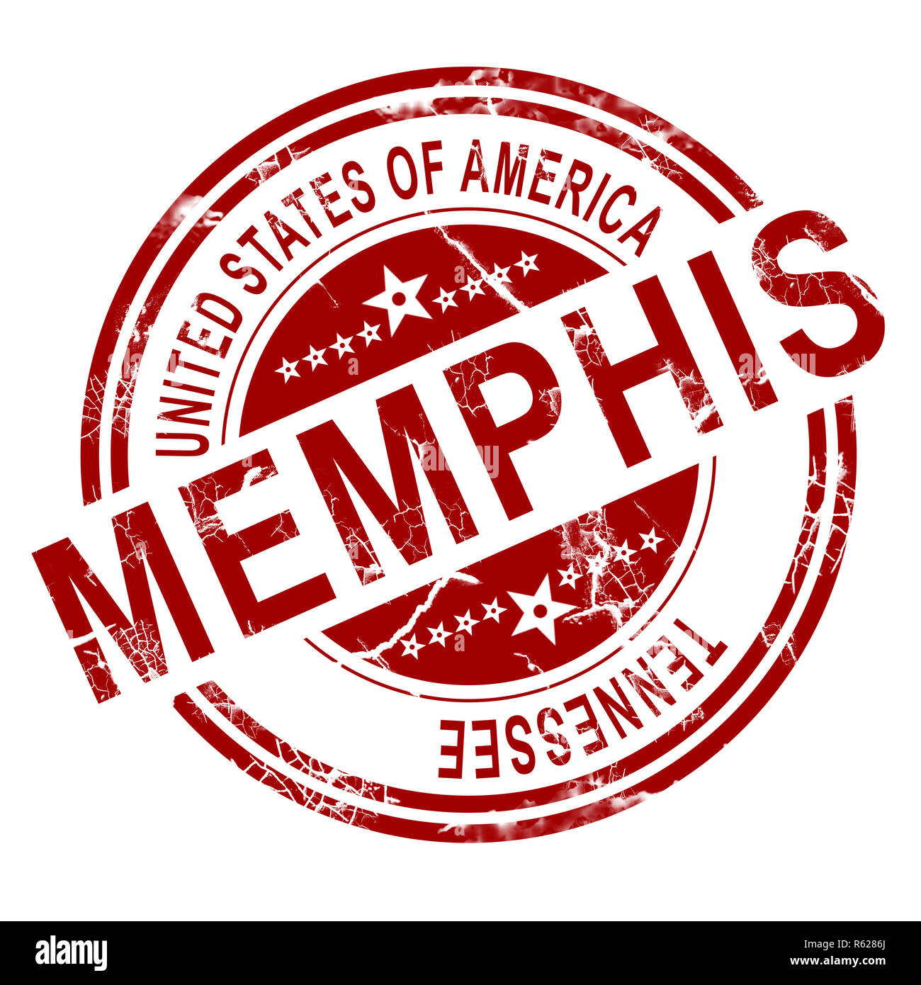 Memphis stamp with white background Stock Photo - Alamy