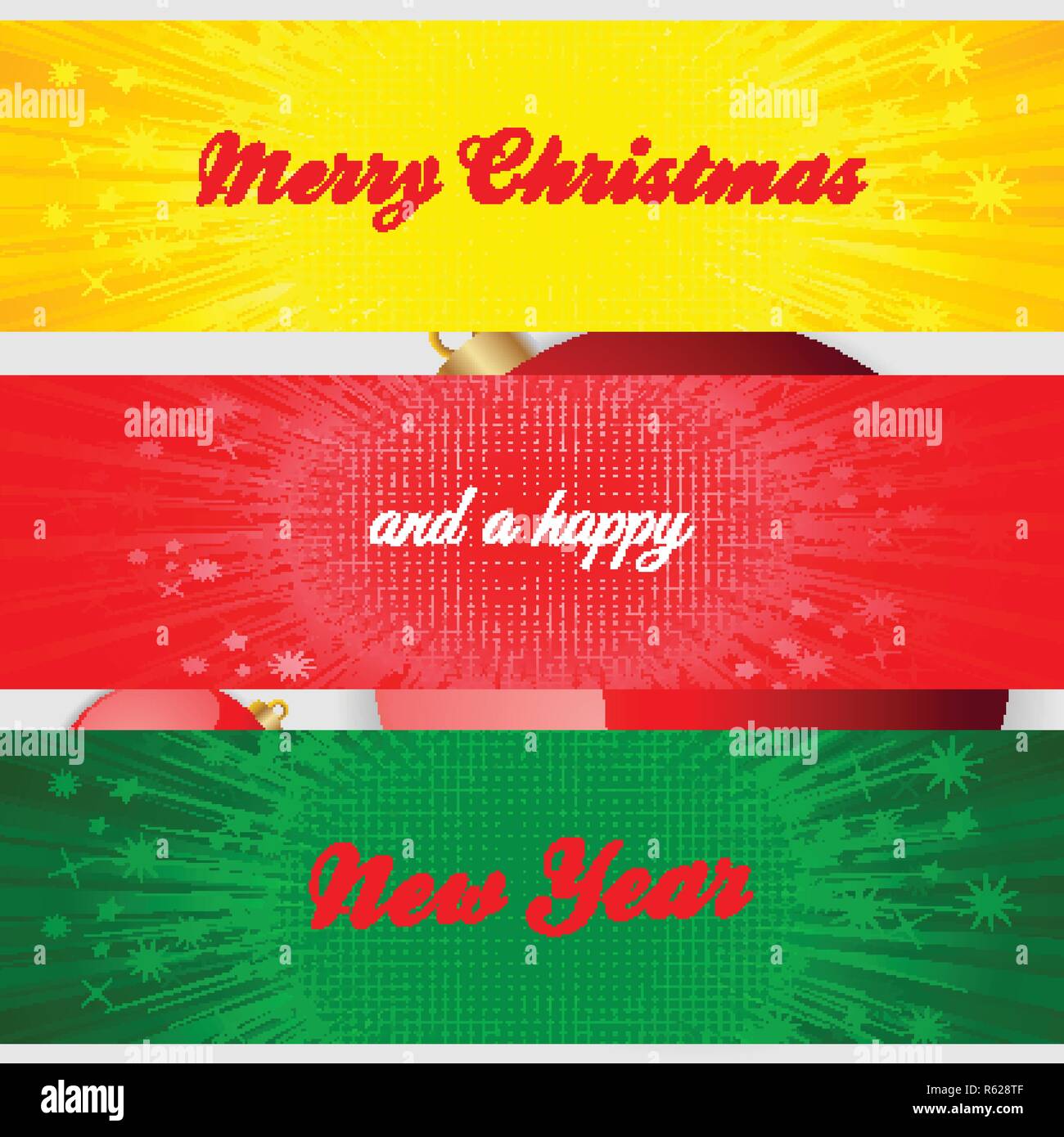 Merry holidays text on Stock Vector Images - Alamy