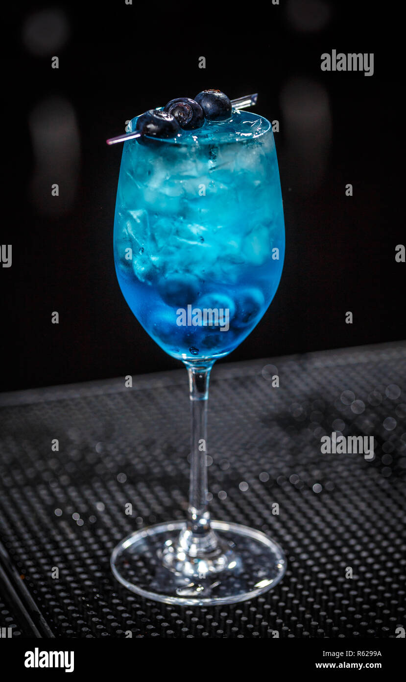Blue curacao cocktail decorated hi-res stock photography and images - Alamy
